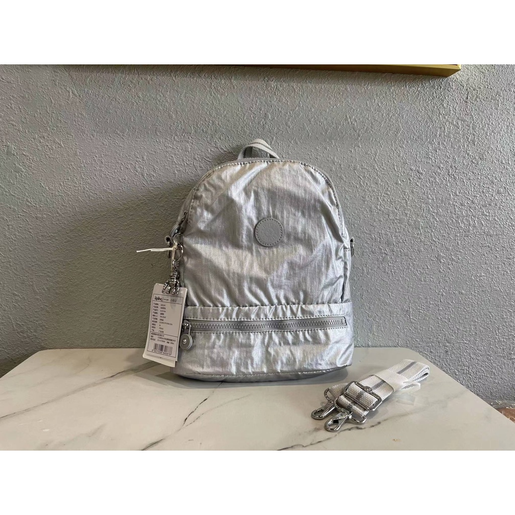 kipling k10747 Small Size Backpack Can Be Used As Messenger Bag Metal ...