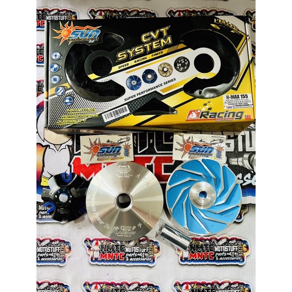 SUN RACING SPIRIT PULLEY SET W/ BUSHING/WASER NMAX155 / AEROX 155 V1/V2 | Shopee Philippines