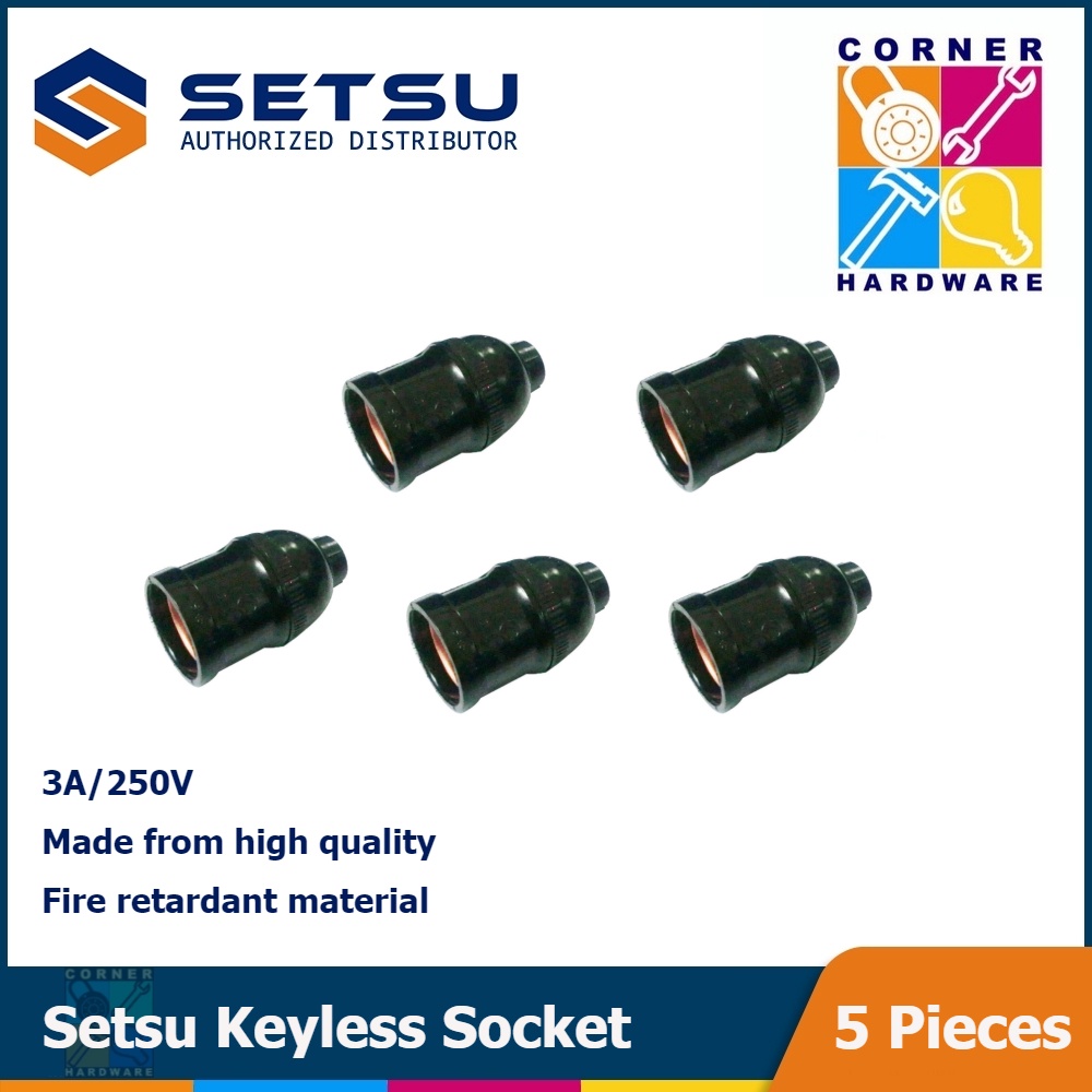 SETSU Keyless Socket E27 5pcs. | Shopee Philippines