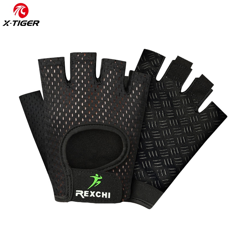 X-TIGER Gym Fitness Gloves Breathable Fast-Drying Sports Gloves Half ...