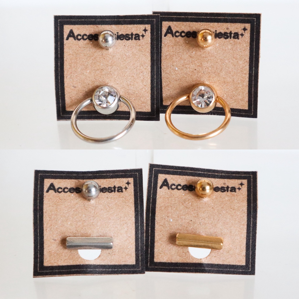 Accessoriesta 10mm Bar and Circle Crystal Piercing Belly Button Ring ...