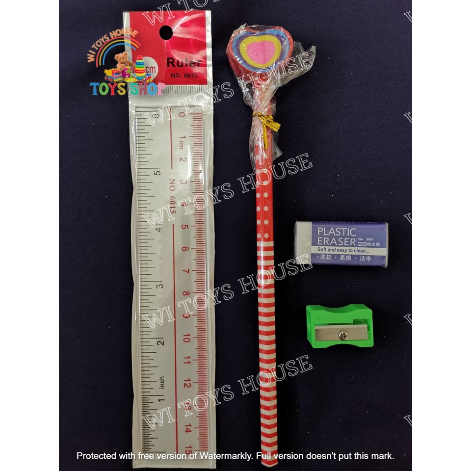 WI Stationery Set Goodie Bag Present School Kids Jimat Alat Tulis ...