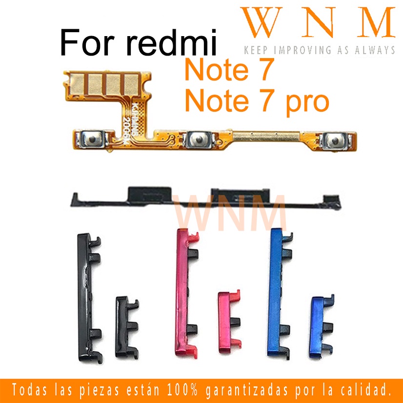 For xiaomi redmi note7 / note 7 pro Power Volume Flex Cable Power and Side Button Keys button on ...