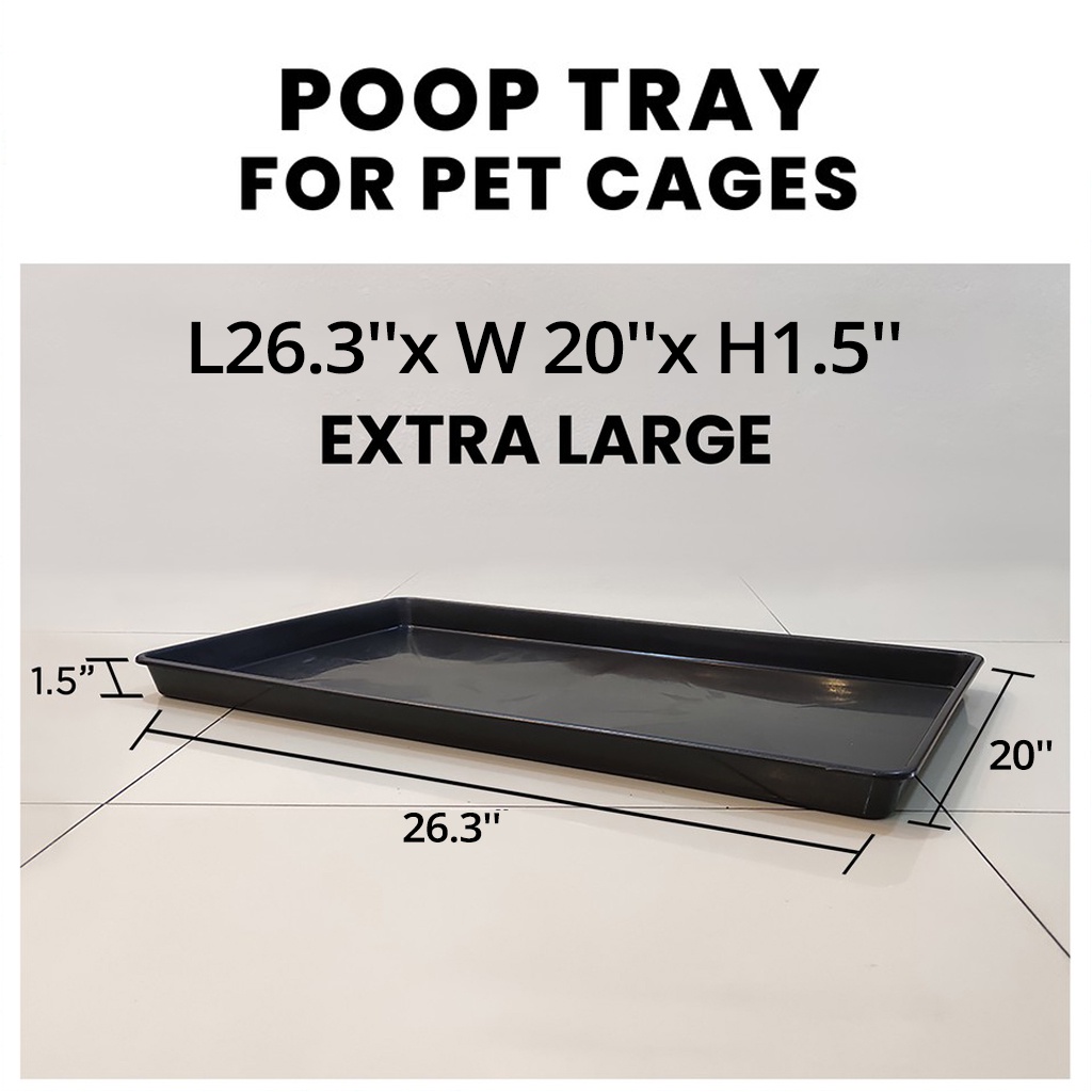 Poop Tray Plastic For Heavy Duty Pet Cage Folding Collapsible Fixed Dog ...