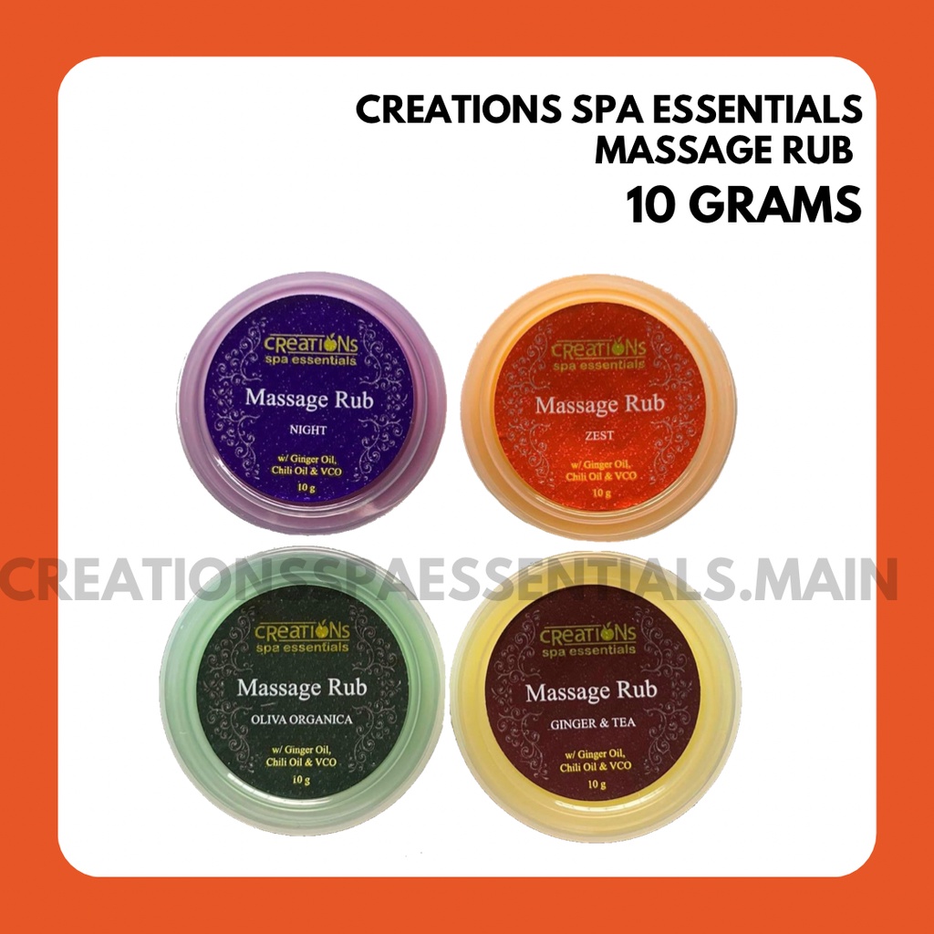 [Creations Spa Essentials] 10 grams Massage Rub Ointment small rub ...