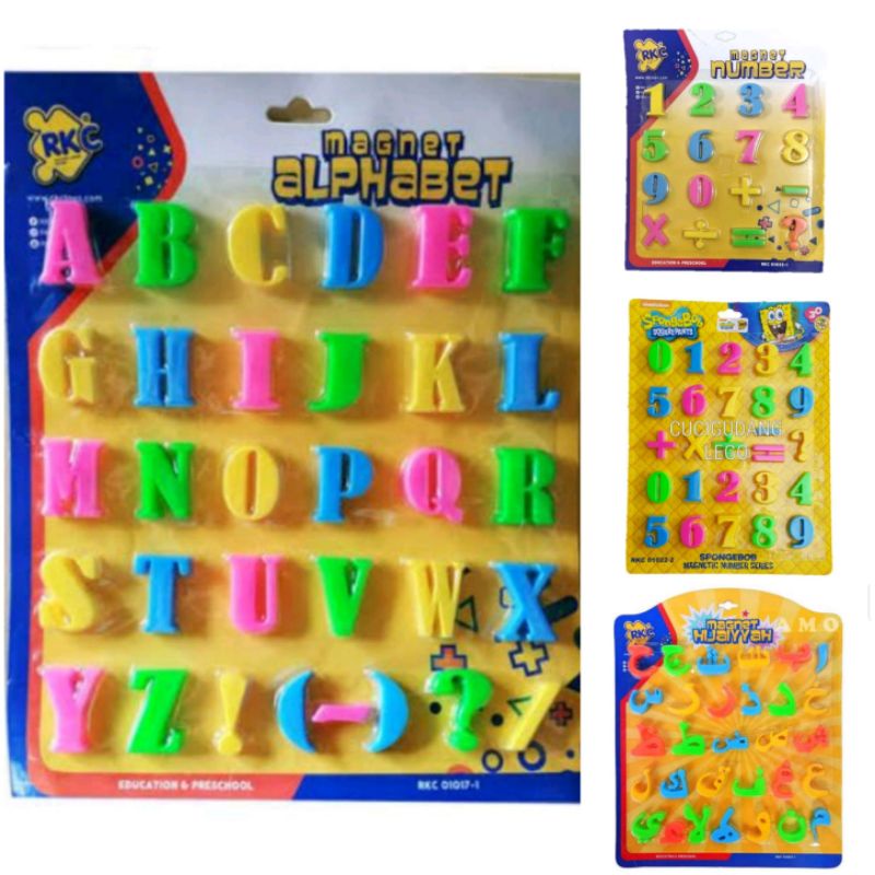 Magnetic Number Toys Magnetic Number Toys Alphabet Numbers Letters ABC ...