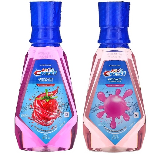 Crest Kids Anticavity Fluoride Rinse Mouth Wash Alcohol Free 16.9 fl oz ...