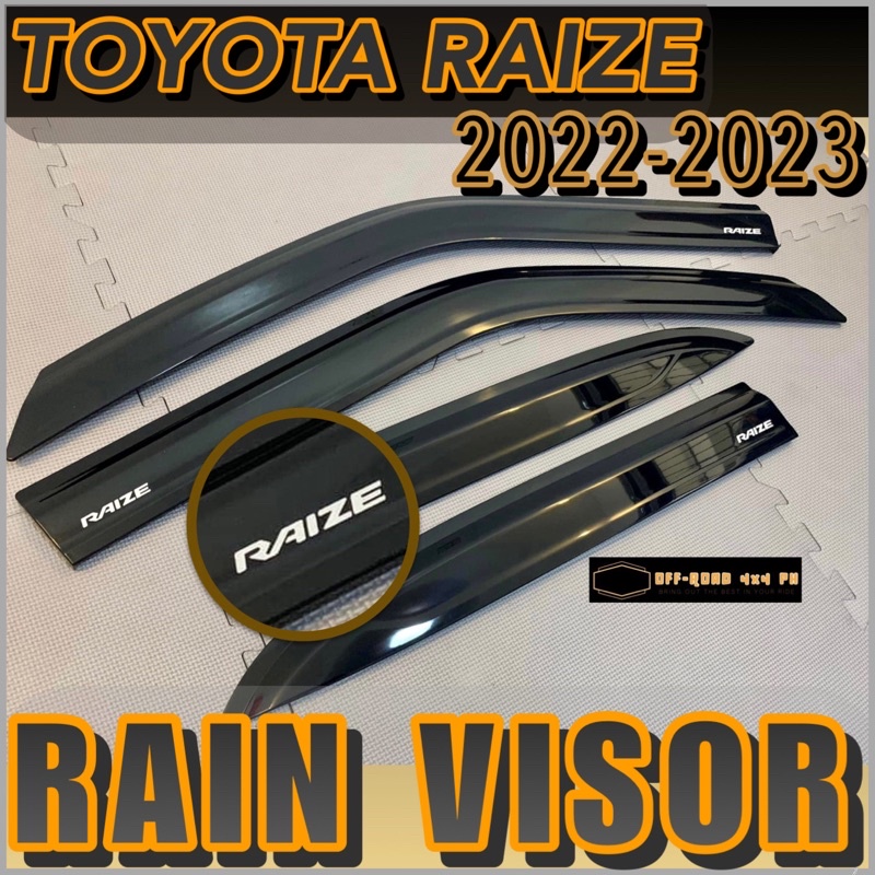 TOYOTA RAIZE RAIN VISOR 2022-2023 (raize accessories) | Shopee Philippines