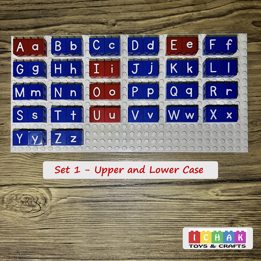 Upper case and Lower case Alphabet Bricks / Alphabricks / Letter Bricks ...