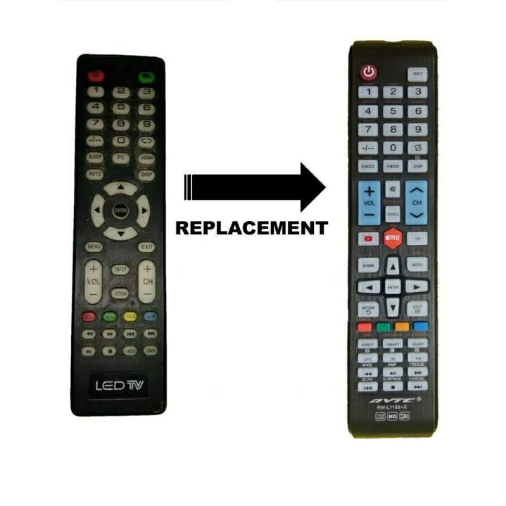 COBY AND STAR COBY LED TV REPLACEMENT REMOTE CONTROLLER | Shopee ...