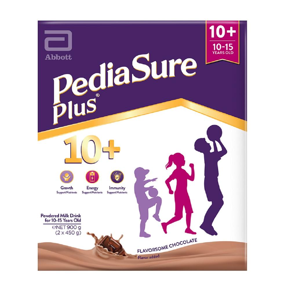 Pediasure Plus 10+ Choco Powdered Milk Drink For 10-15 Years Old 2x450g ...