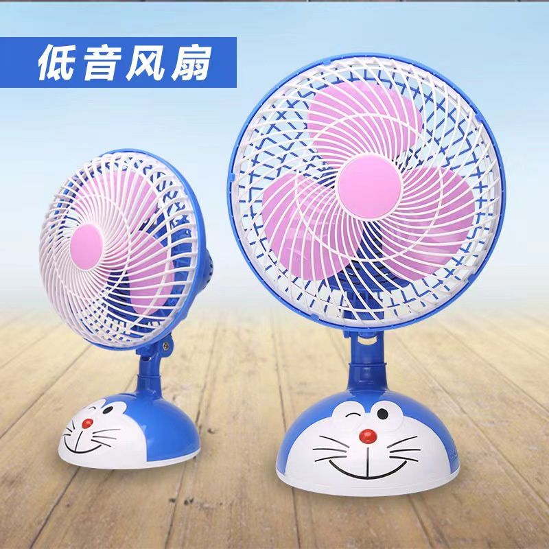 Doraemon Fan Plastic Mini Plug-in Small Plastic Fan with Two Speed Wind ...