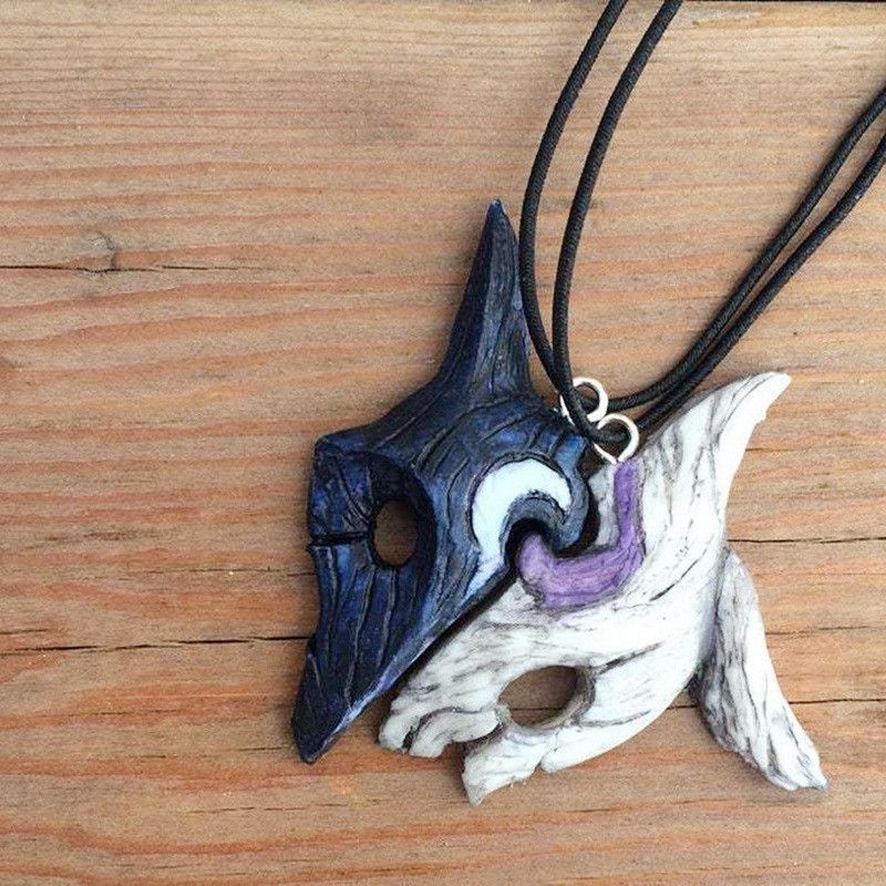 League of Legends HOBBY Kindred couple necklaces Wolf Lamb symbiosis ...