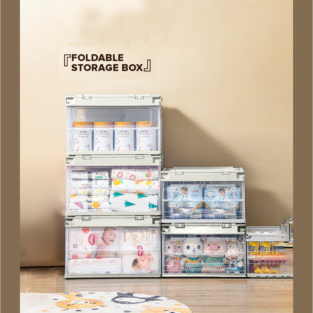 Plastic Collapsible Storage Box Case Closet Wardrobe Organizer ...