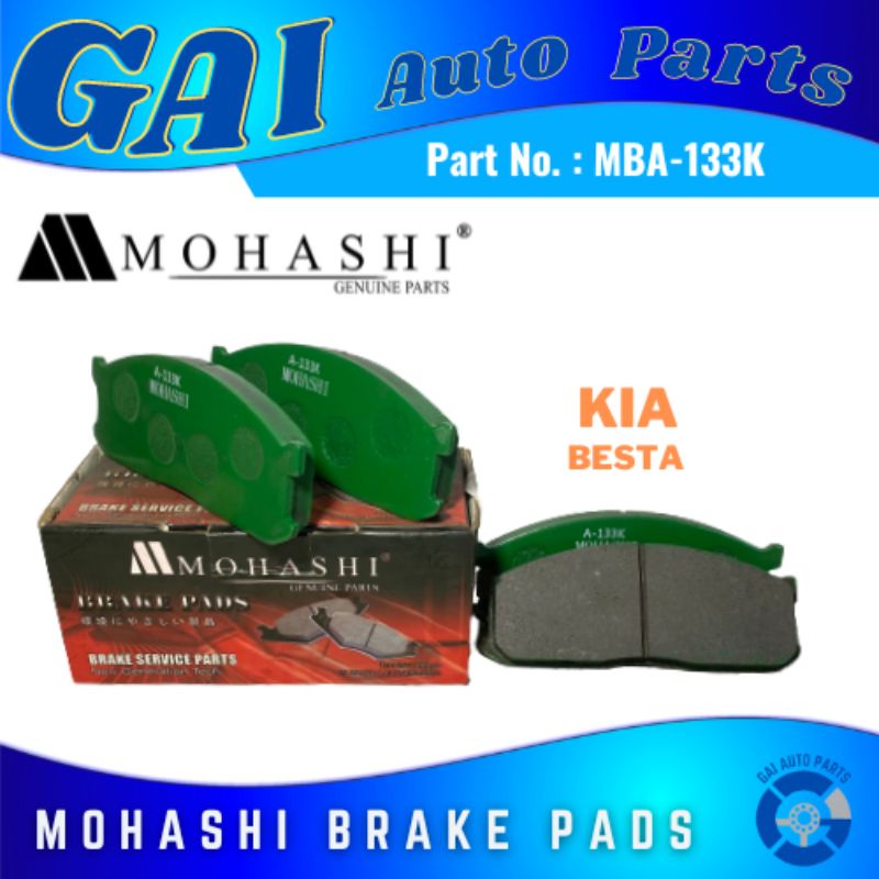 Brake Pad (MBA-133K) for KIA BESTA 90-97 /MAZDA2.2 FRONT 88-95 ...