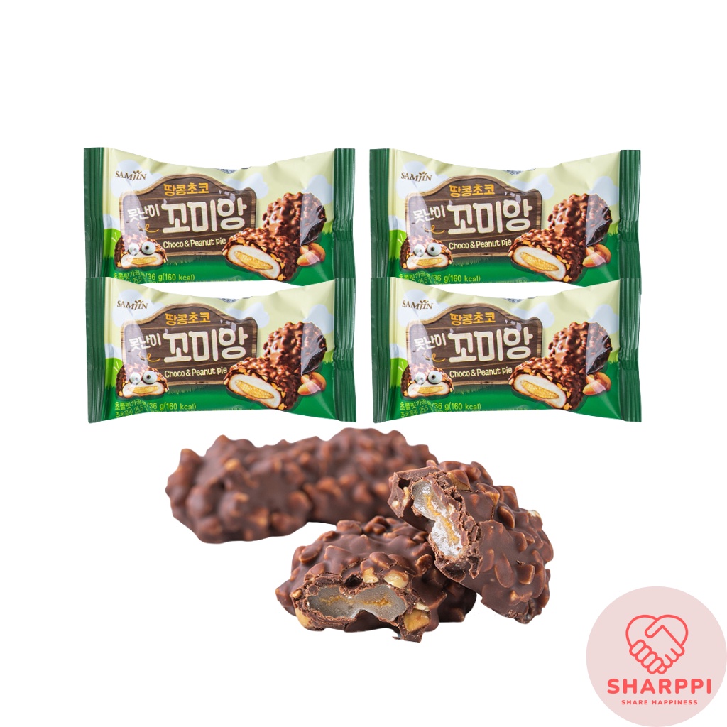 [SamJin] Komiang Peanut Butter Chocolate Mochi Pie 36g | Shopee Philippines