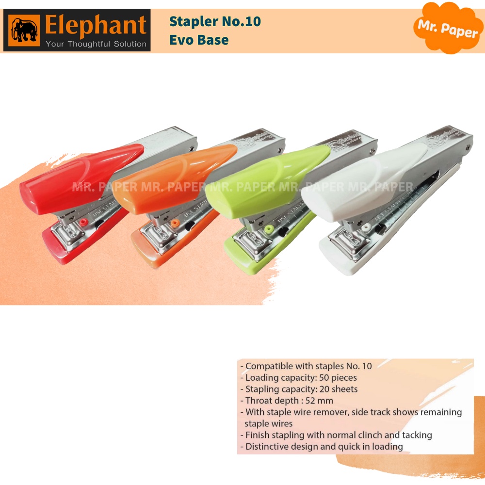Elephant Stapler No.10 Evo Base | Mr. Paper | Shopee Philippines