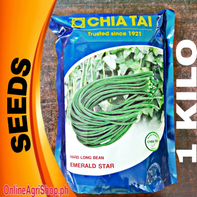 EMERALD STAR YARD LONG BEAN / SITAW OR SITAO SEEDS (1 KILO) BY CHIA TAI ...