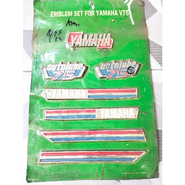 Yamaha V75 NOS Embossed Sticker LOGO EMBLEM. | Shopee Philippines