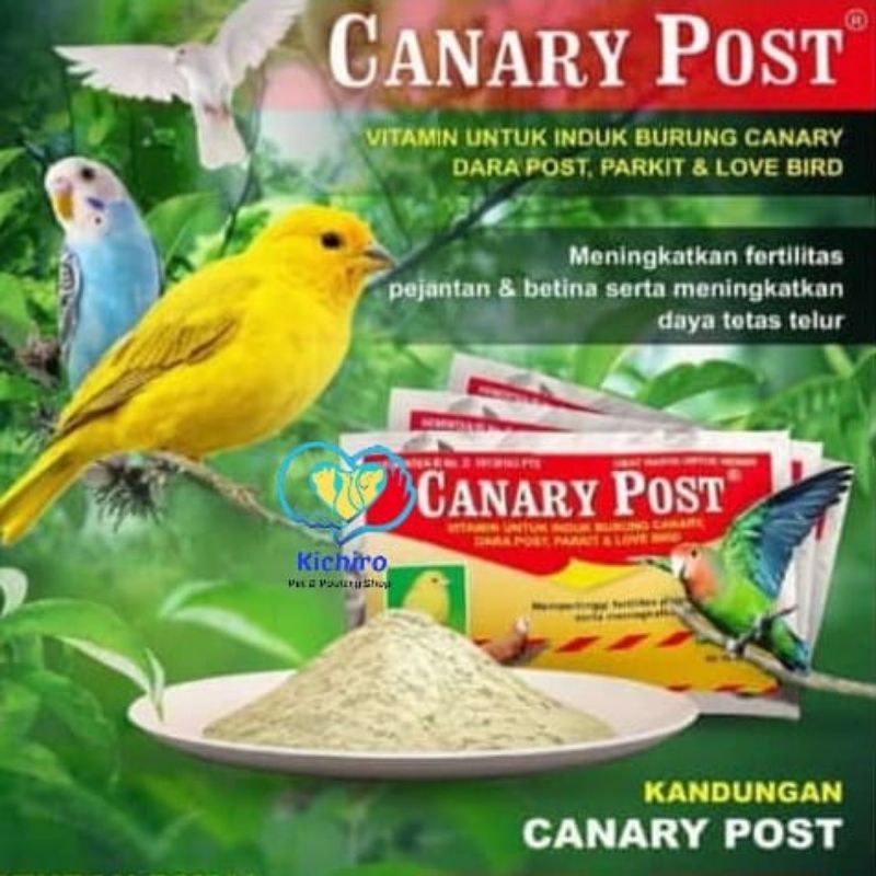 Canary Post 10 grams of Vitamins for Canaries Post Eka Farma | Shopee ...