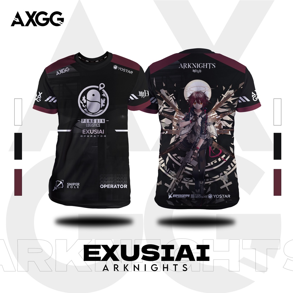 AXGG " Arknights - Exusiai " Gaming Shirt | Shopee Philippines