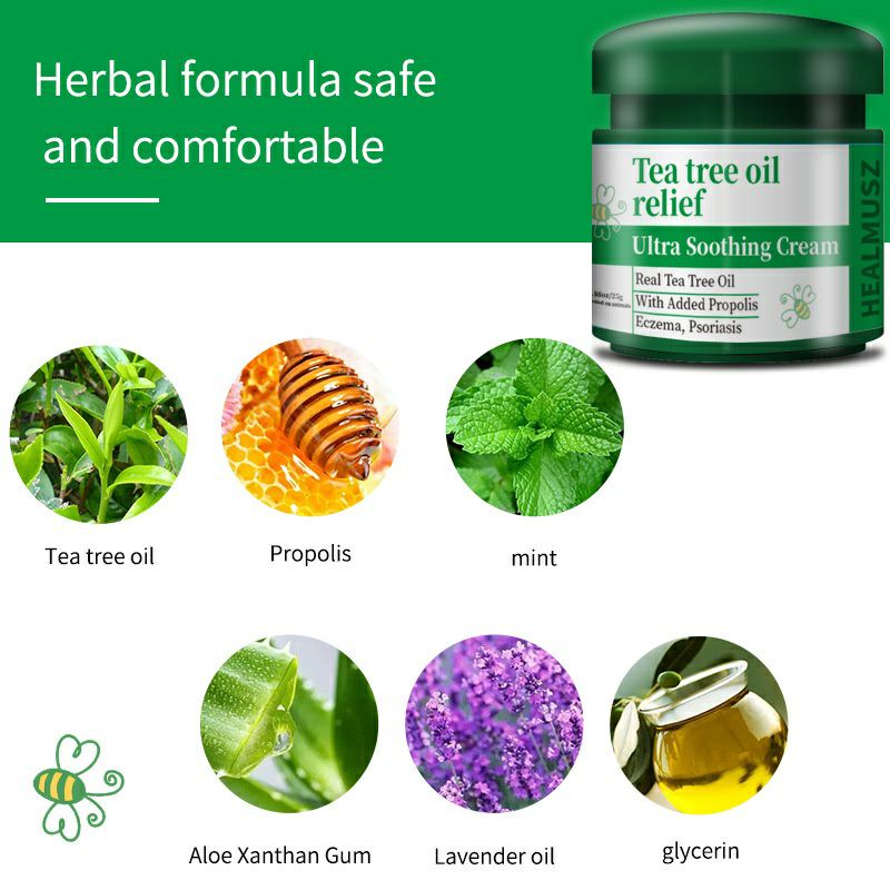 Healmusz ultrasoothing cream tea tree oil relief 25g | Shopee Philippines
