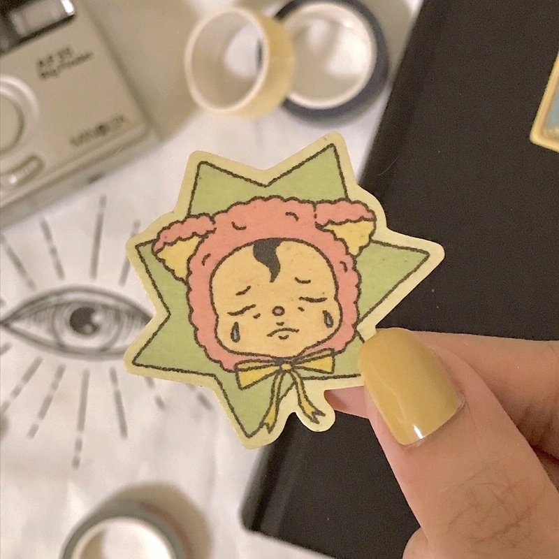 Crying Rushton Doll Die Cut Waterproof Sticker by Art ni Drea | Shopee ...
