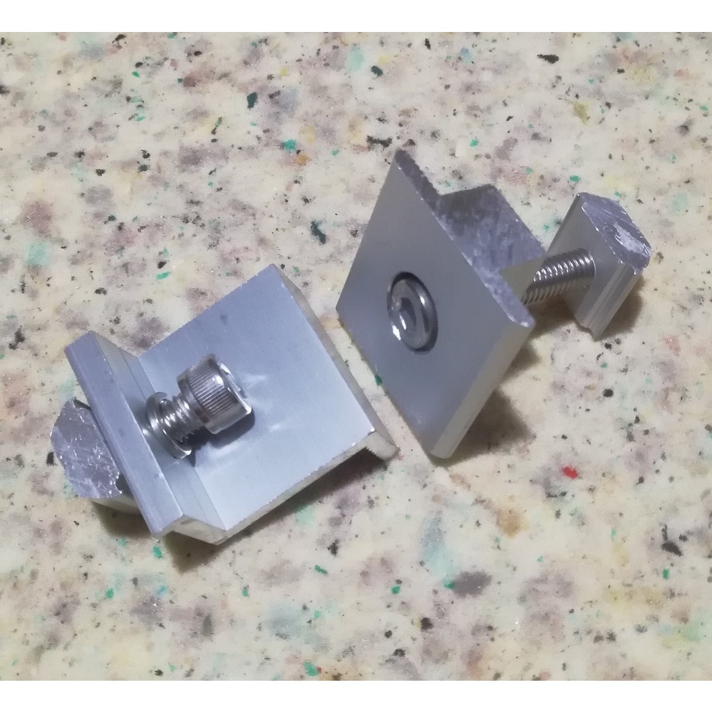 End Clamp and Mid Clamp Solar Mounting Bracket Accessories | Shopee ...