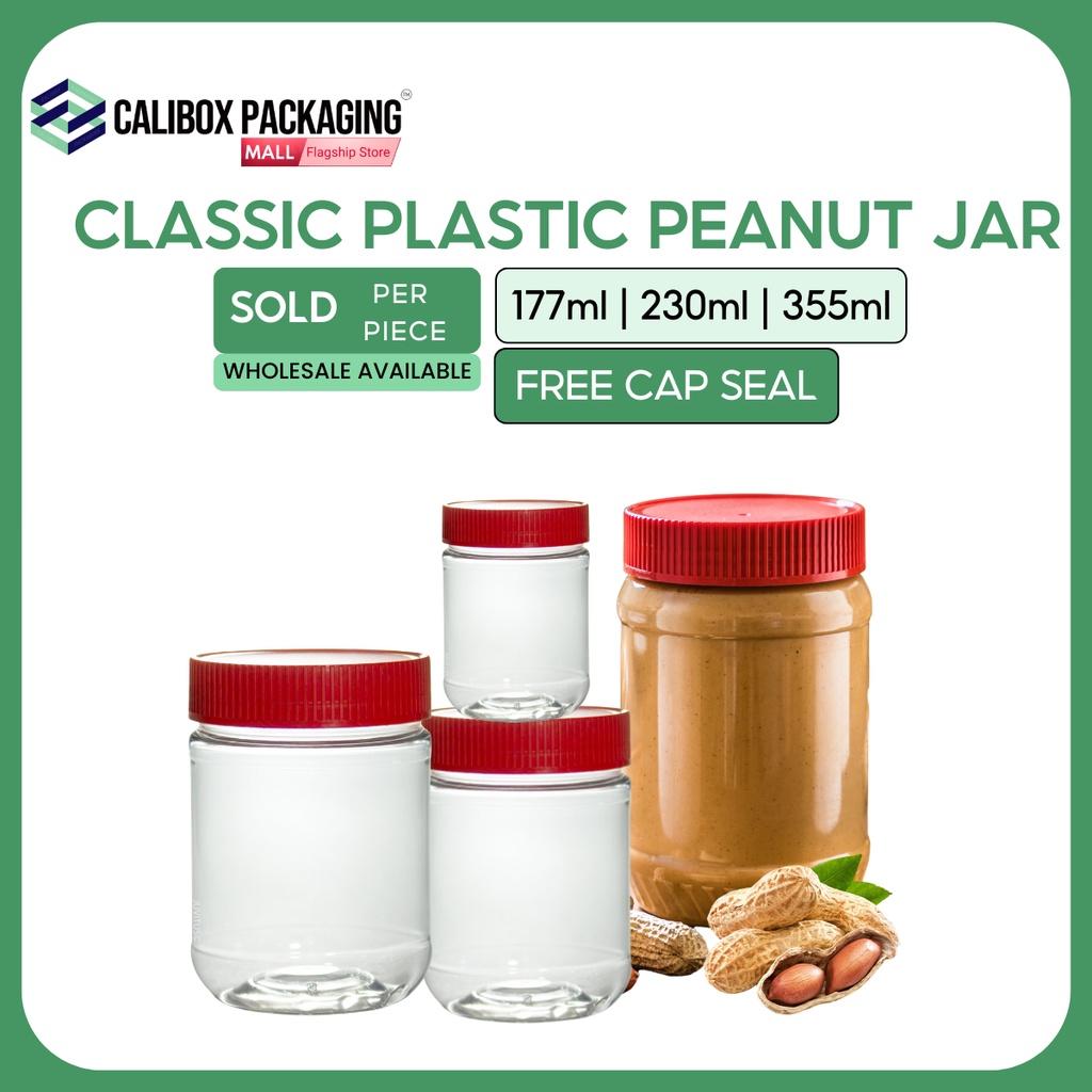 Calibox Packaging Classic Peanut Butter Jar Free Seal 50pcs | Shopee Philippines