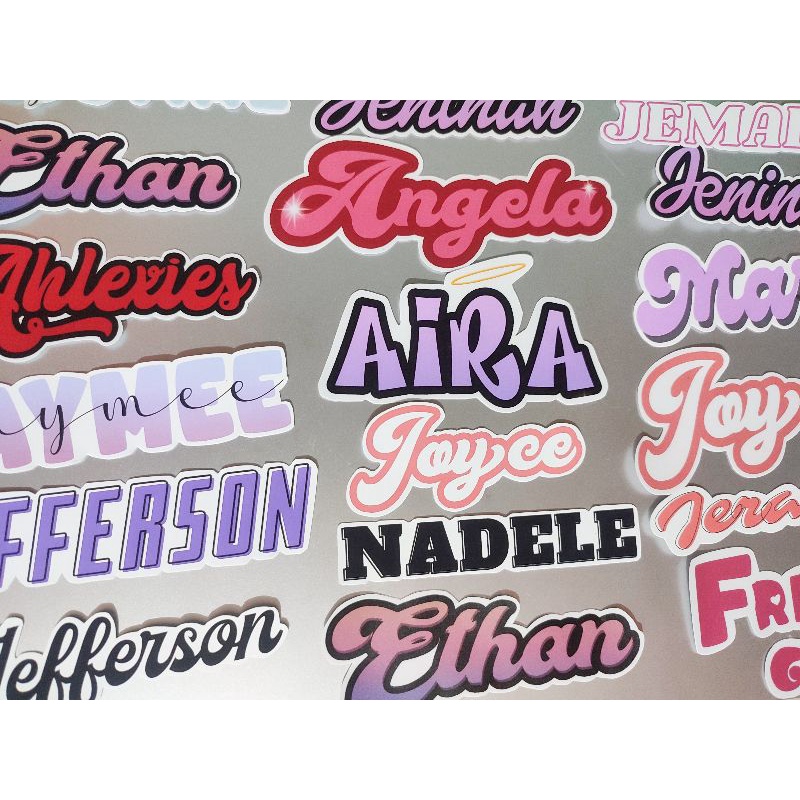 Personalized Name Sticker Water Proof | Shopee Philippines
