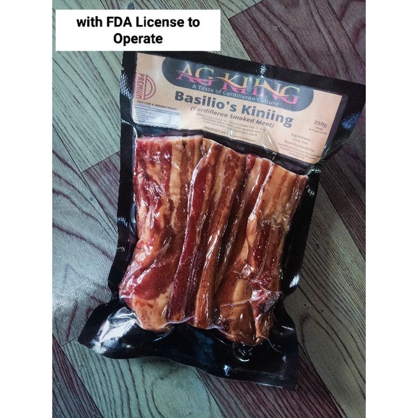Kiniing/Kinuday (Cordilleran Smoked Meat) Benguet Variety | Shopee ...