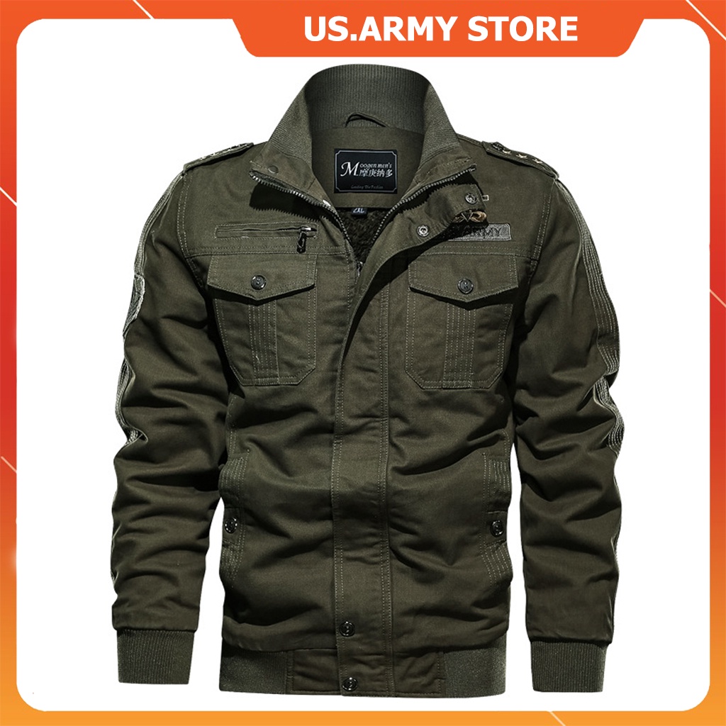 Us ARMY Premium Men's KhakiJacket with 2 Cotton Linings, High Quality ...
