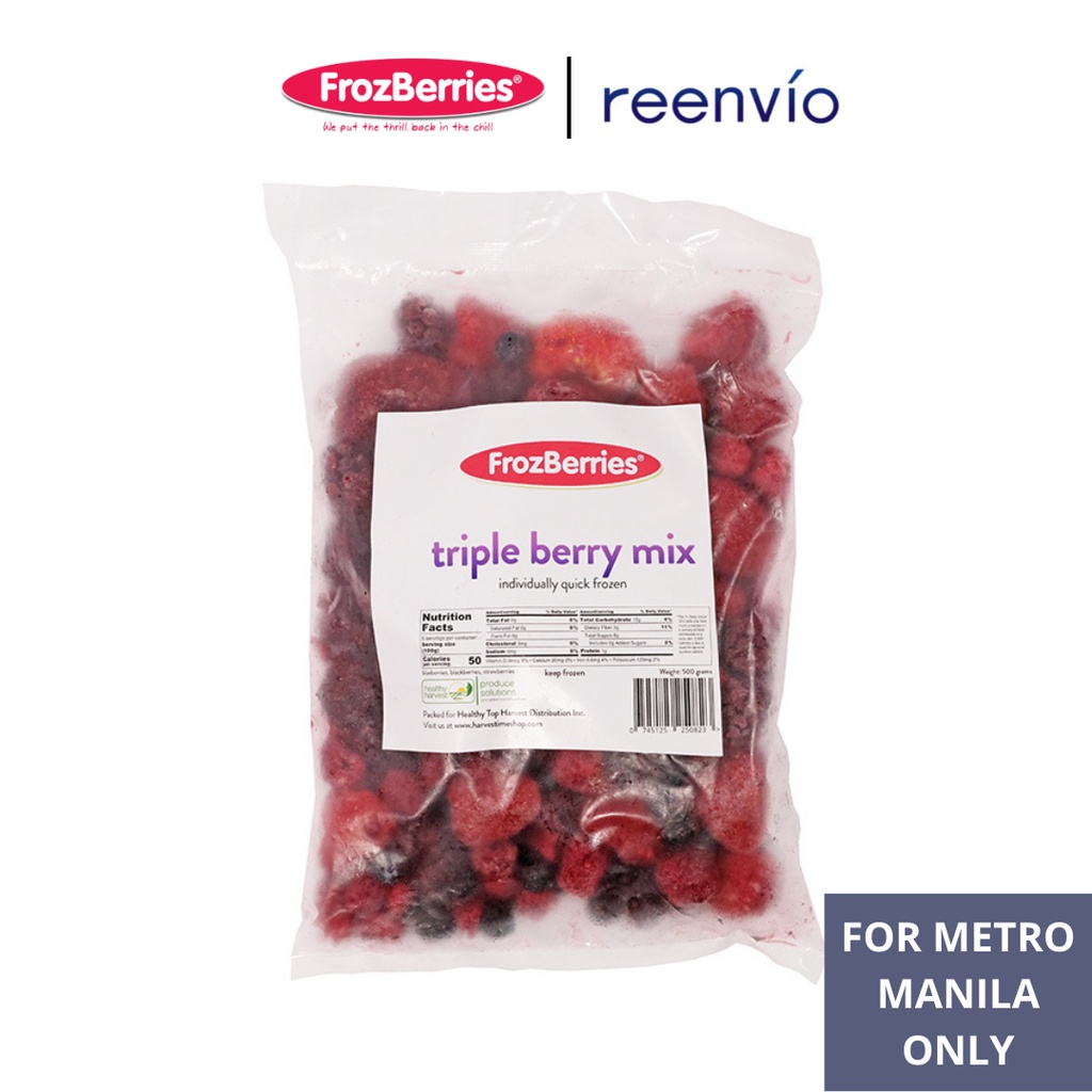 Frozberries Fresh Frozen Fruit Berries 500g (Strawberry, Blueberry) - SF c/o Buyer | Shopee ...