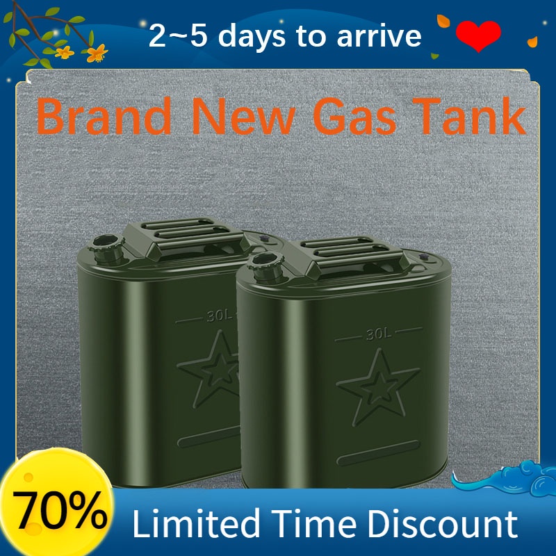 Brand New 10L/20L/30L Metal Car Motorcycle Gasoline Diesel Fuel Tank ...
