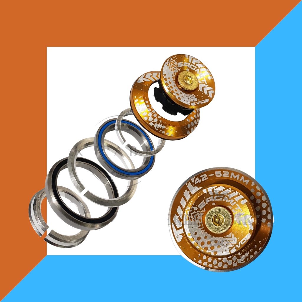 44MM 55MM 56MM 42-52MM SAGMIT HEADSET EVO 2 SEALED BEARING HEAD SET ...