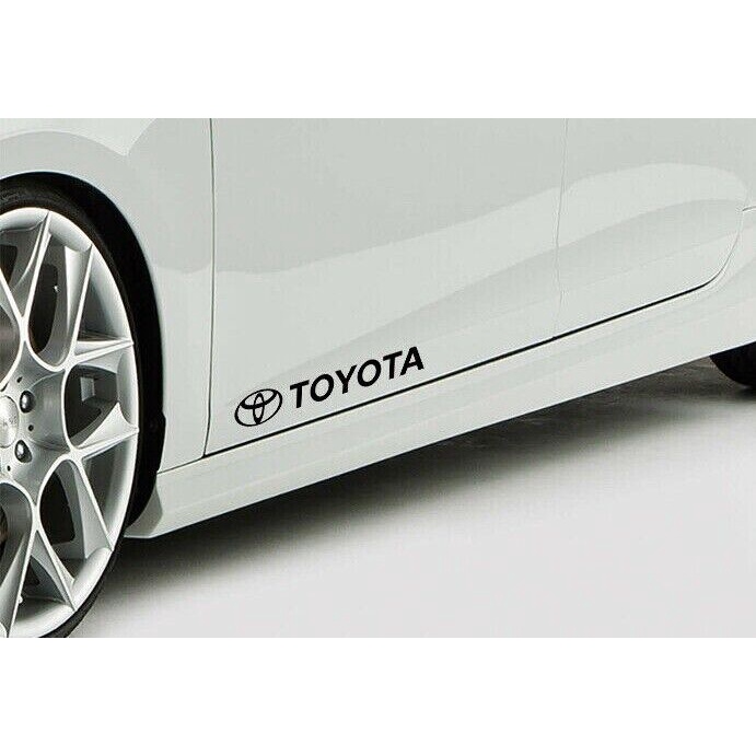 2pcs TOYOTA Logo Vinyl Decal Sticker Emblem Side Stickers Car Truck ...