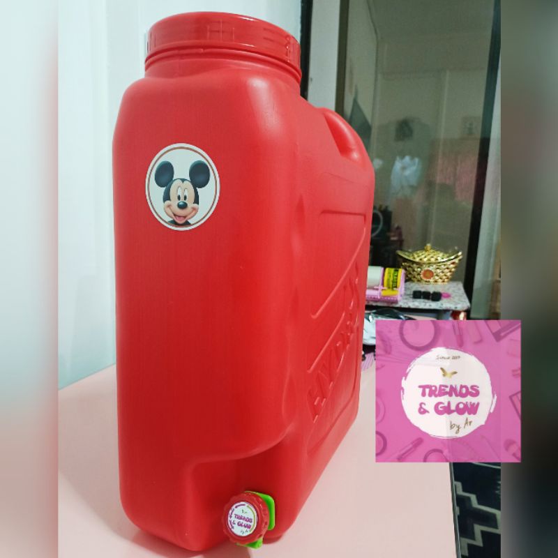 COLORED Gallon Container 20Liters/5Gallon Size /Mineral Water Container ...