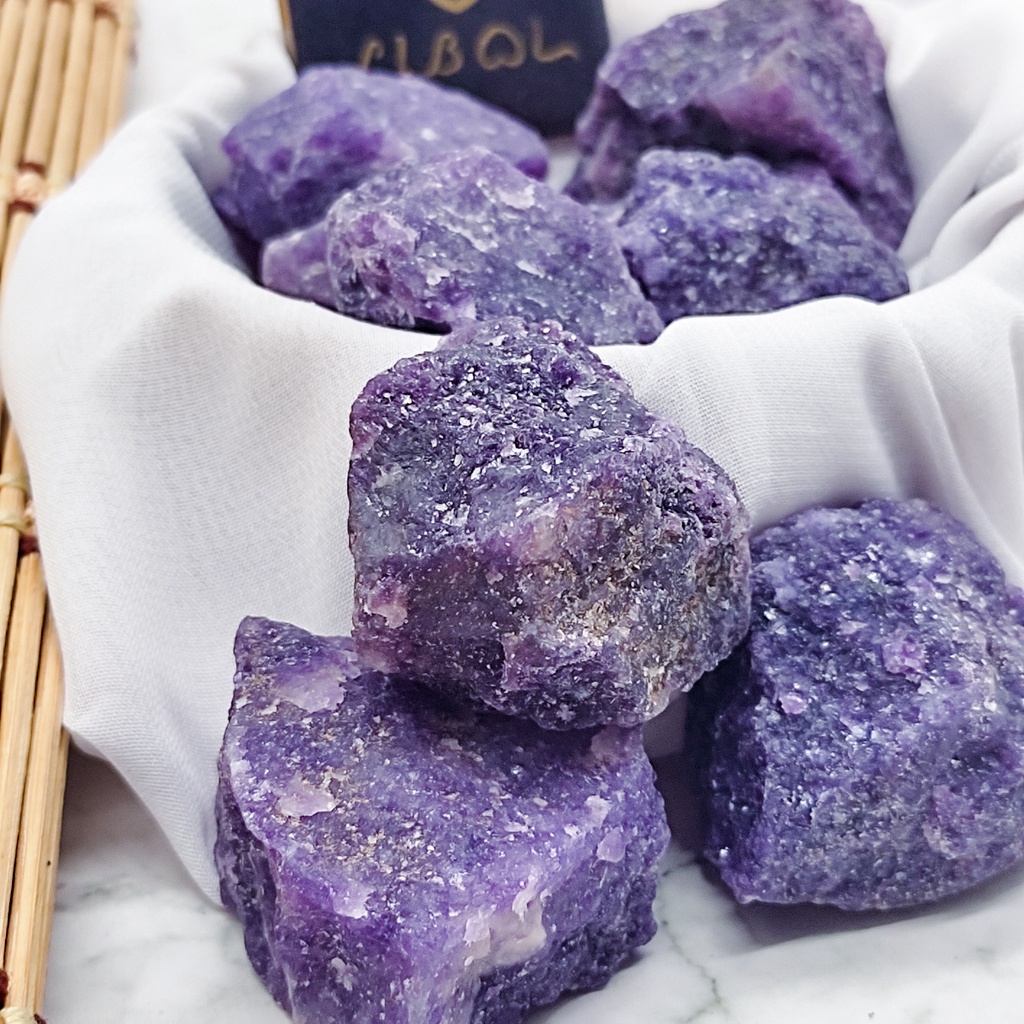 Lepidolite (Nurturing Stone) Raw Crystal Stone Specimen Purple Violet ...