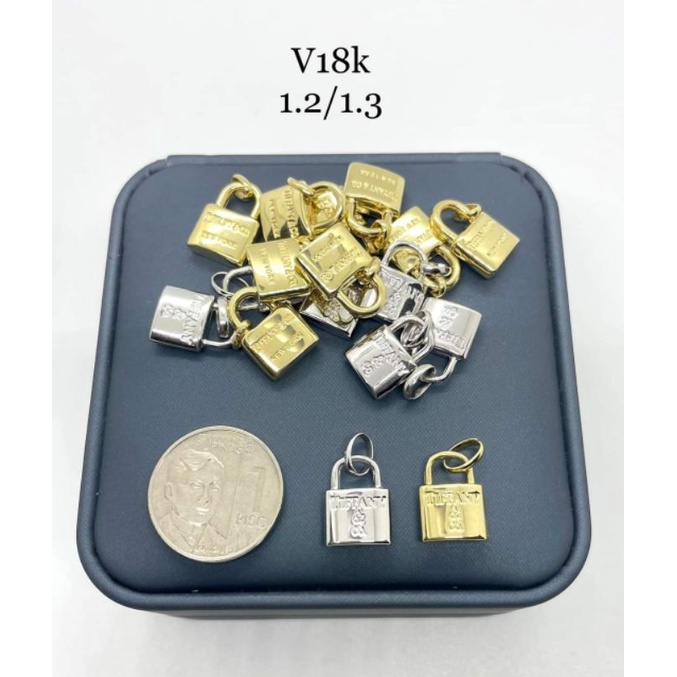 18K Saudi Gold Lock Pendant PAWNABLE | Shopee Philippines