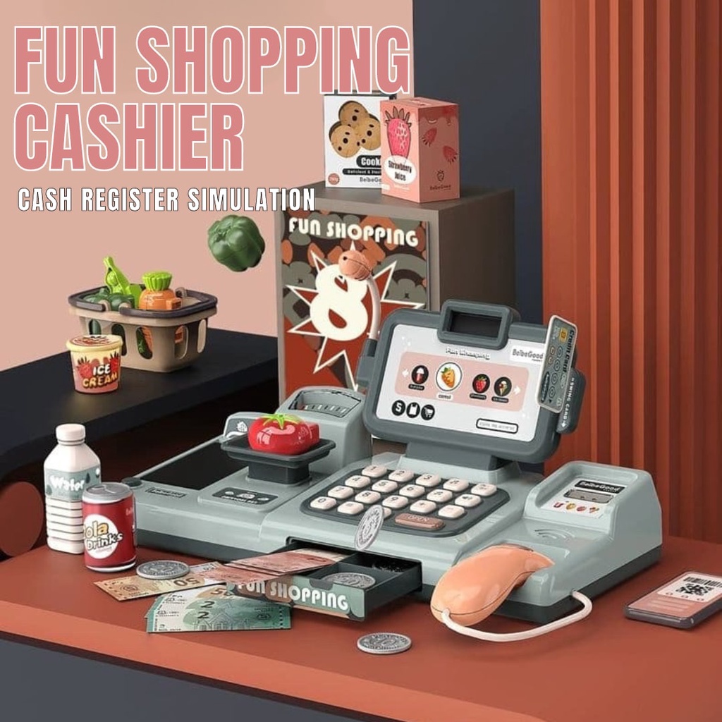 Fun Shopping Cashier Supermarket Grocery Store Pretend Play Counter by ...