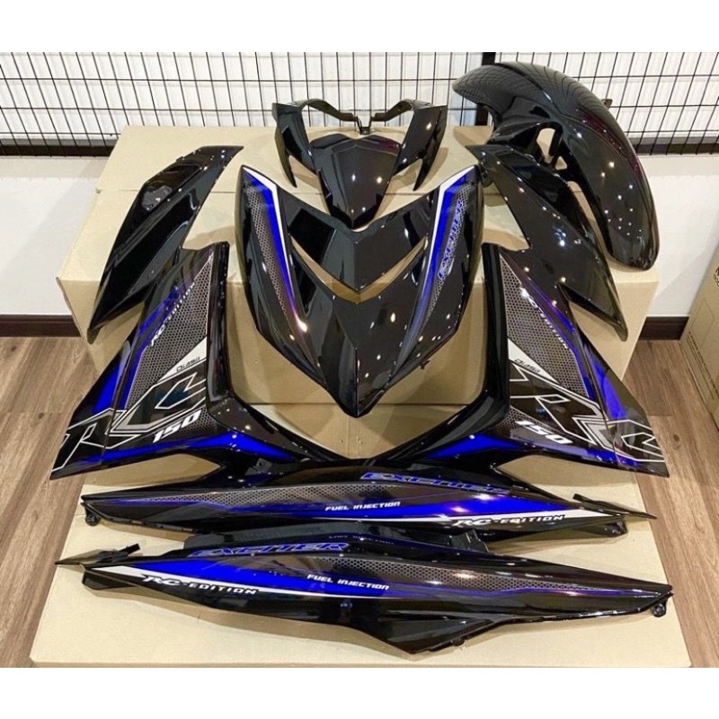 Yamaha y15 body sticker exciter rc(59)black hitam | Shopee Philippines