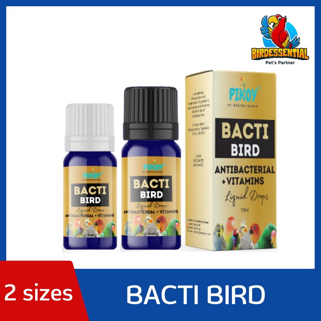 Pikoy BACTI BIRD Antibiotics With Vitamins For Birds by Munting Ibunan ...
