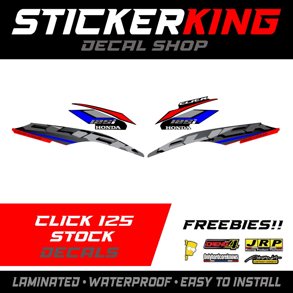 Honda Click 125 Stock Decals with freebies (Thai) | Shopee Philippines