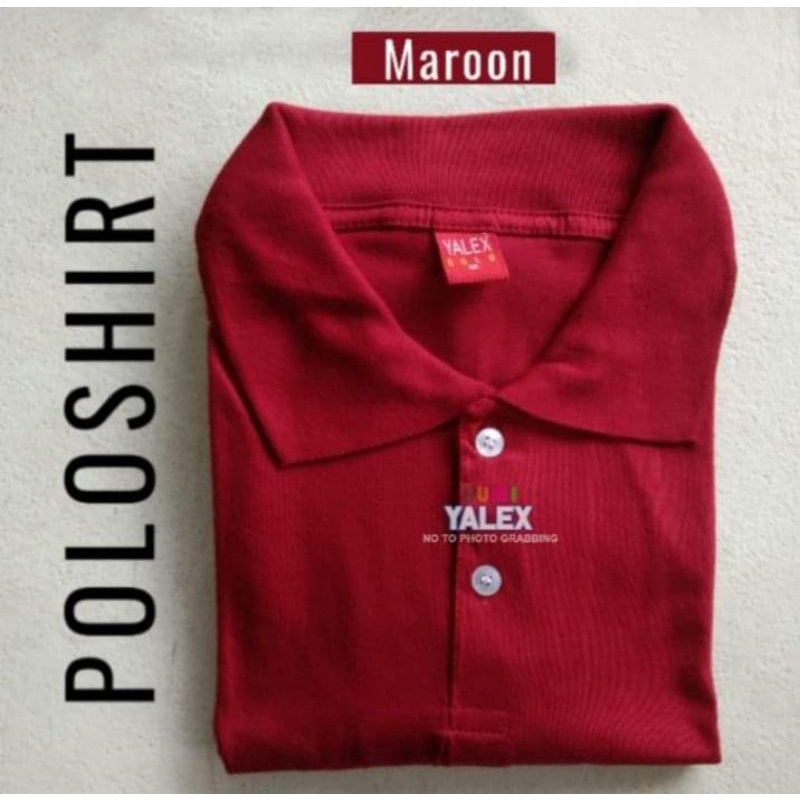 YALEX..Plain Polo Shirt..men&women(menscut) size chart posted | Shopee ...