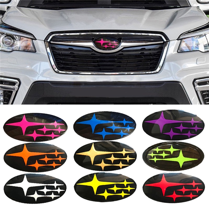 Car Front Grill Emblem Sticker Auto Rear Trunk Decorative Badge Decal ...