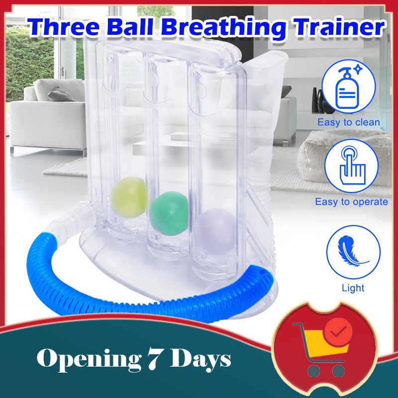 3 Balls Breathing Exerciser Lung Function Improvement Trainer ...