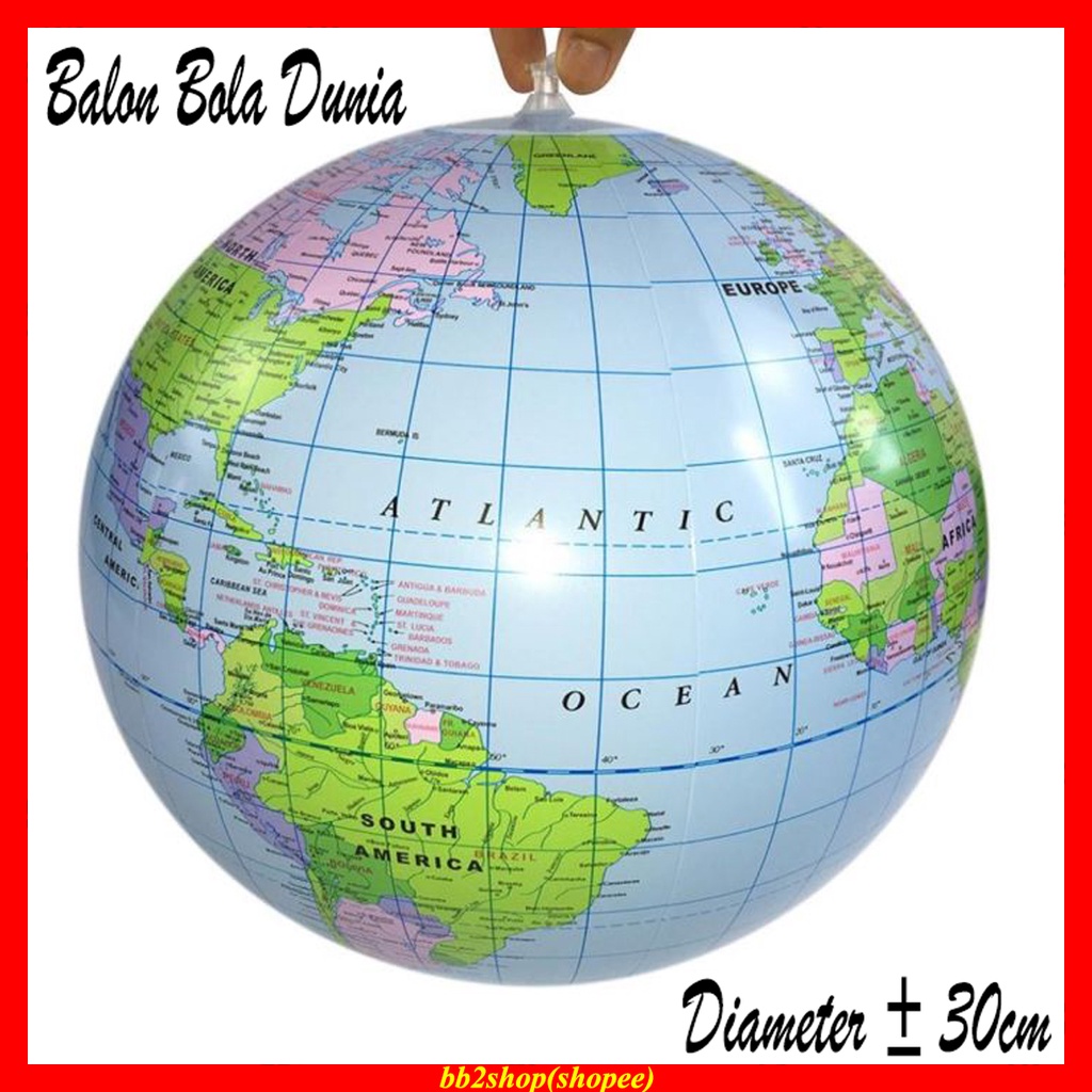 Air Balloon Inflatable Balloon Globe Globe World Map Atlas Educational ...