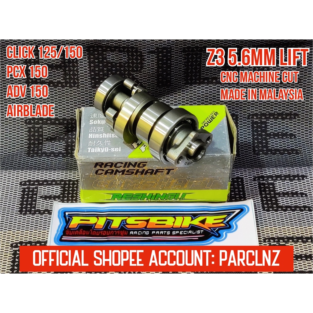 Reshingu Camshaft Honda Click 125/150 ADV150 PCX150 AIRBLADE [Z3 5.6MM ...