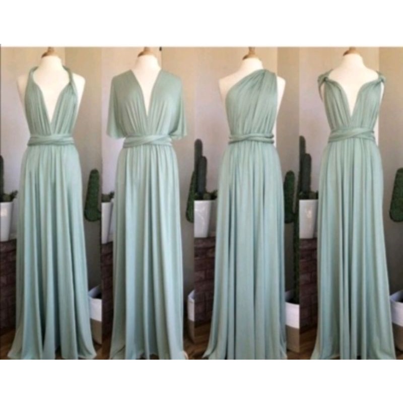 sage green infinity dress | Shopee Philippines