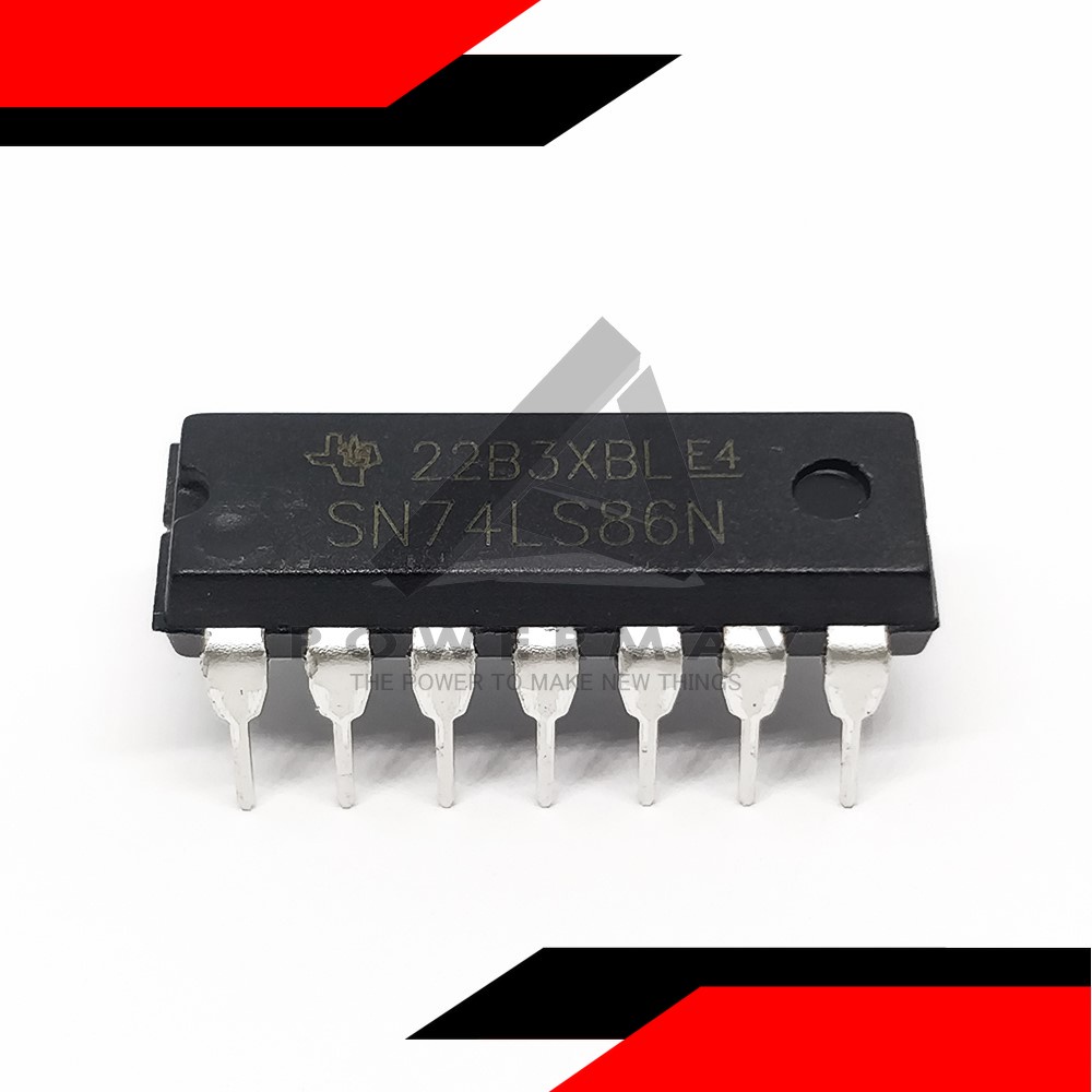 original 74ls86 xor dip ic 7486 sn74ls86n sn74ls86 X OR XOR Gate Quad Package 5 to 7V 14pin SOIC ...